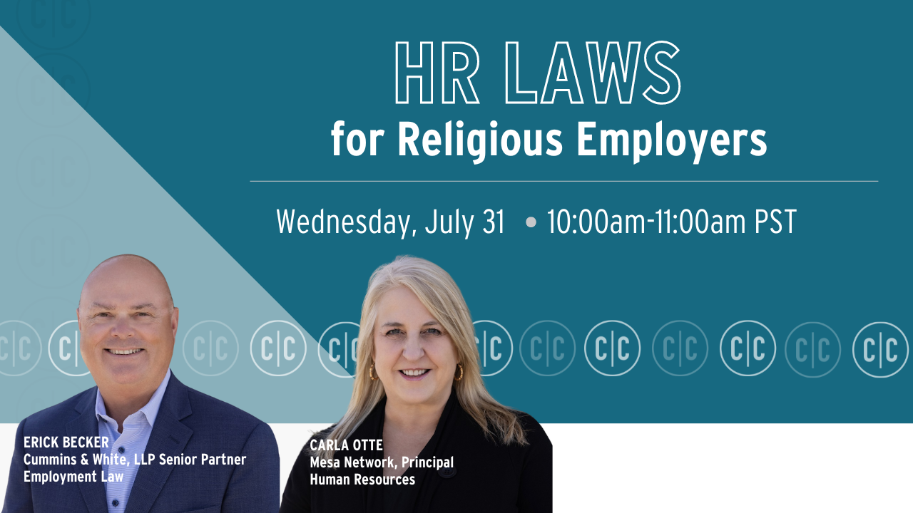 Webinar: HR Laws for Religious Employers